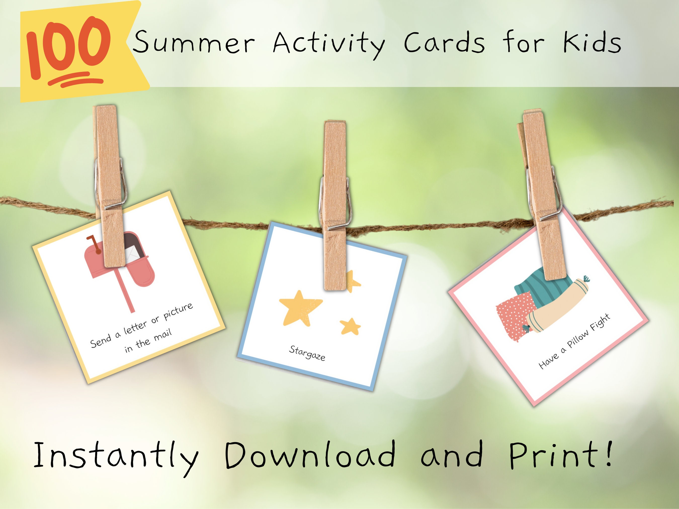 Printable Summer Countdown Cards | Kids Summer Activities | Summer ...