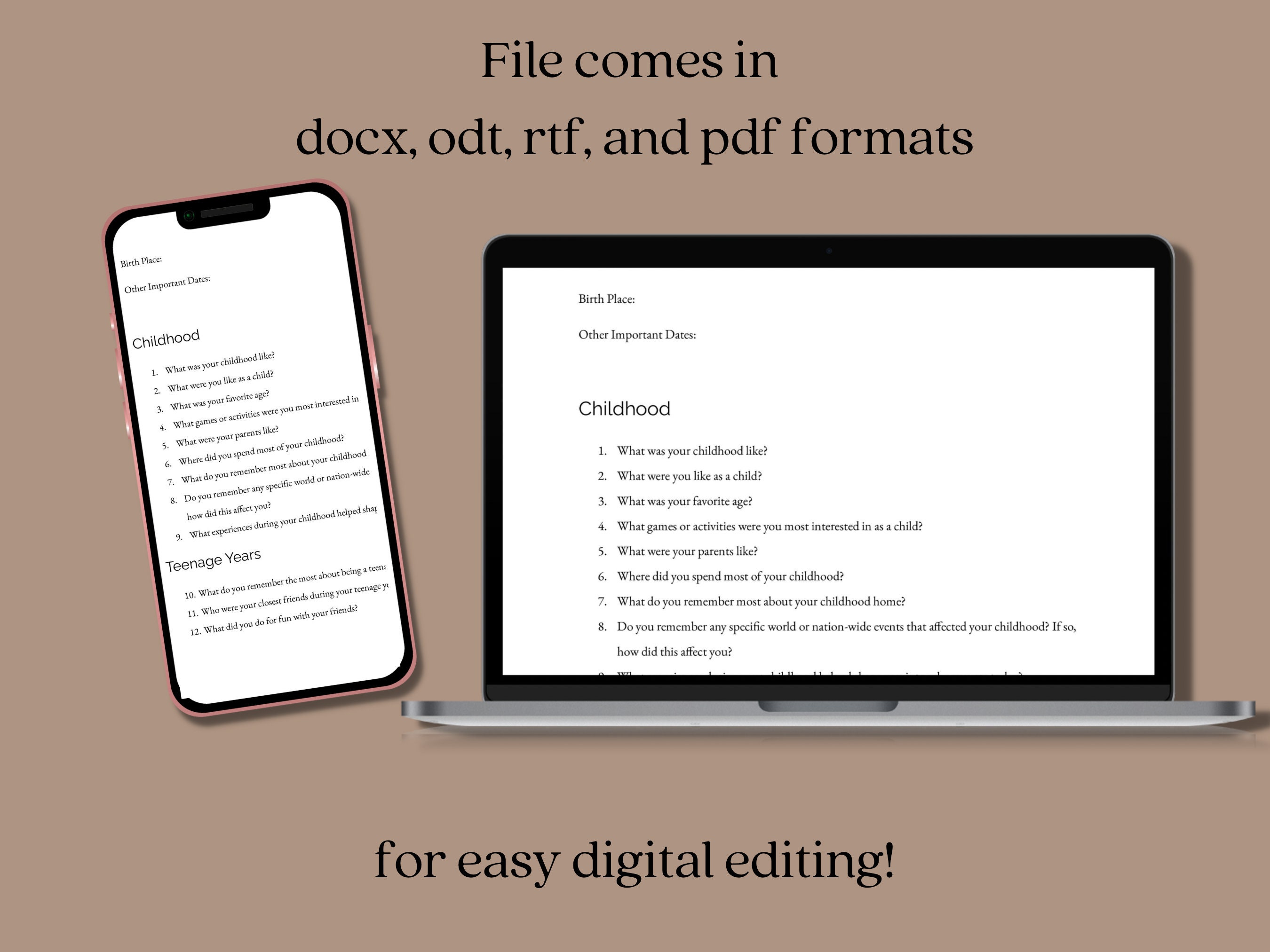 Life Story Interview Questions | Family History Interview | 60 ...