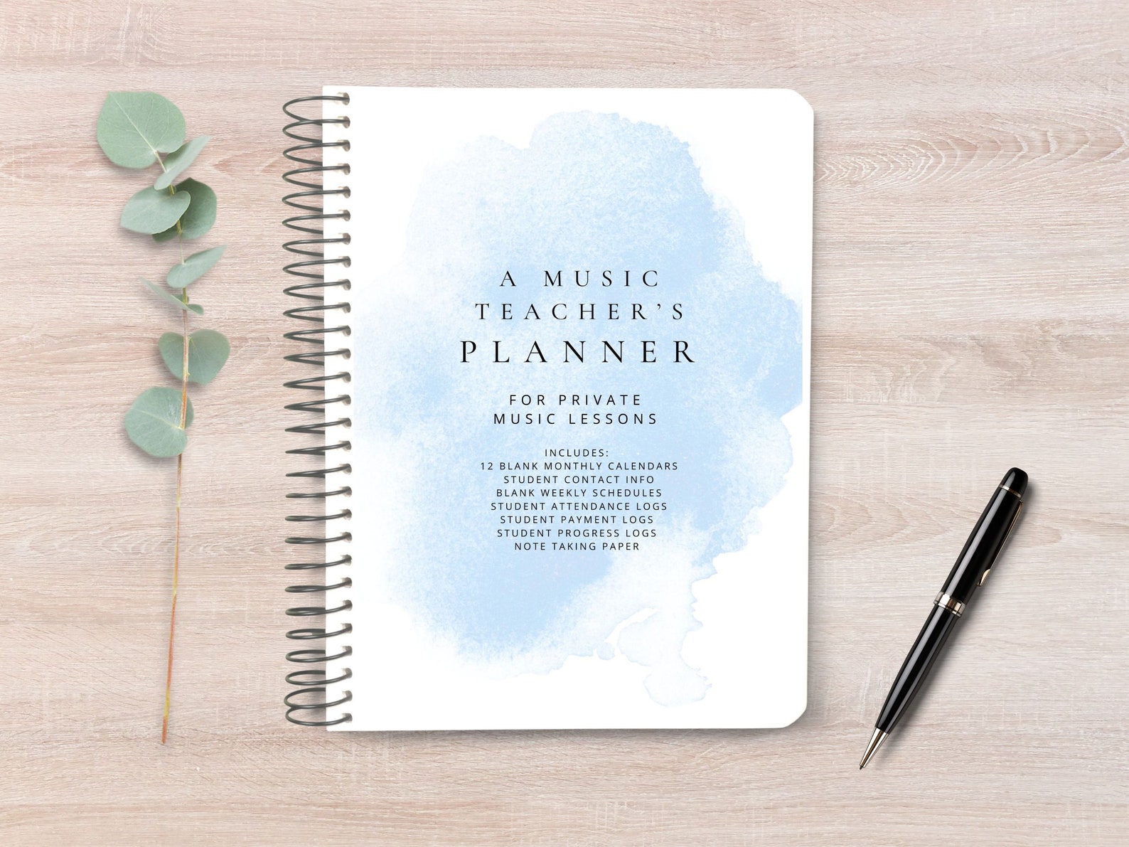 Music Teacher Planner Printable | Musician Calendar | Piano Violin ...