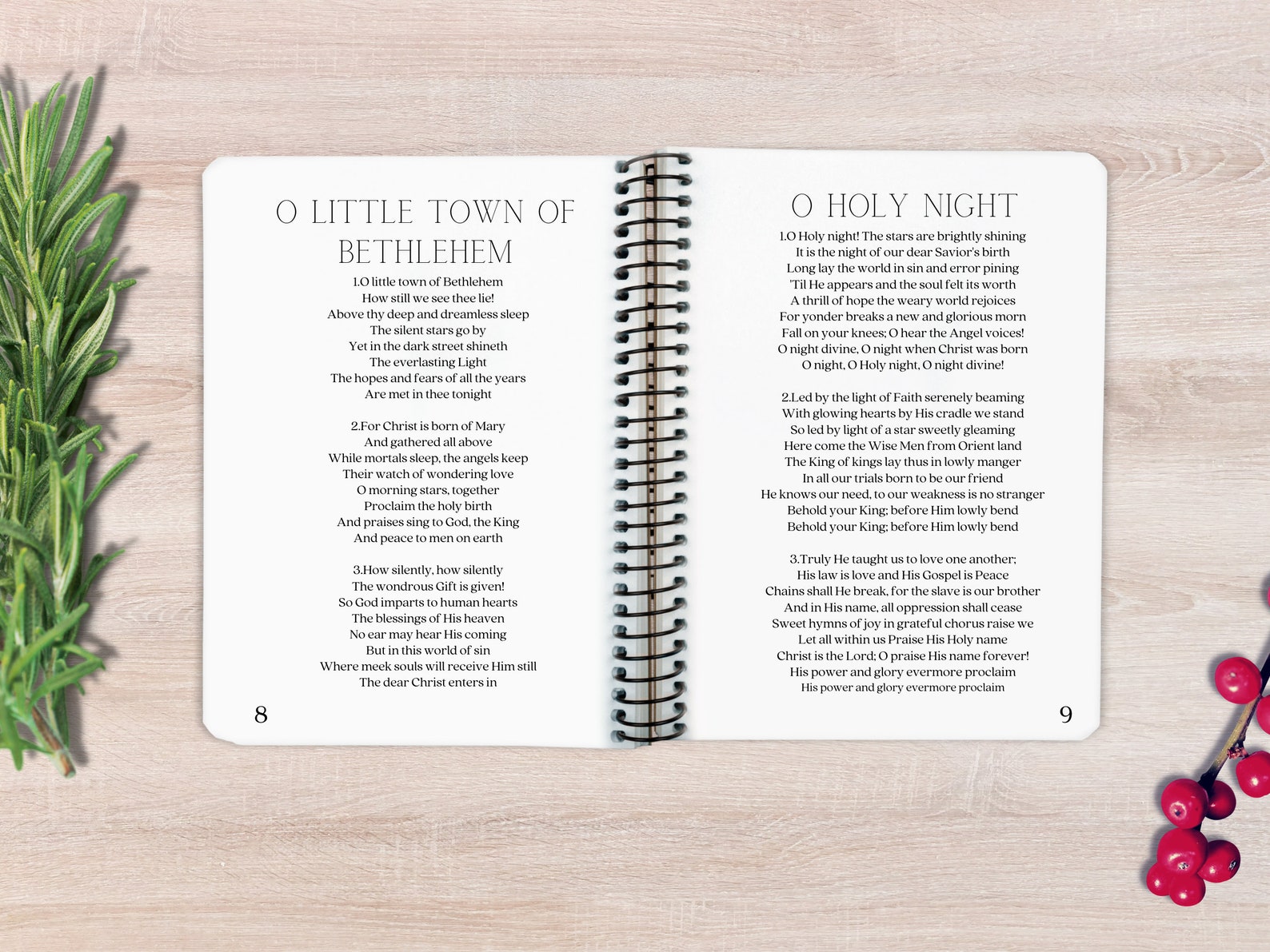 Digital Printable Christmas Caroling Booklet, Christmas Songs With ...