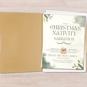 Christmas Nativity Scene Narration | Digital | Nativity Skit ...