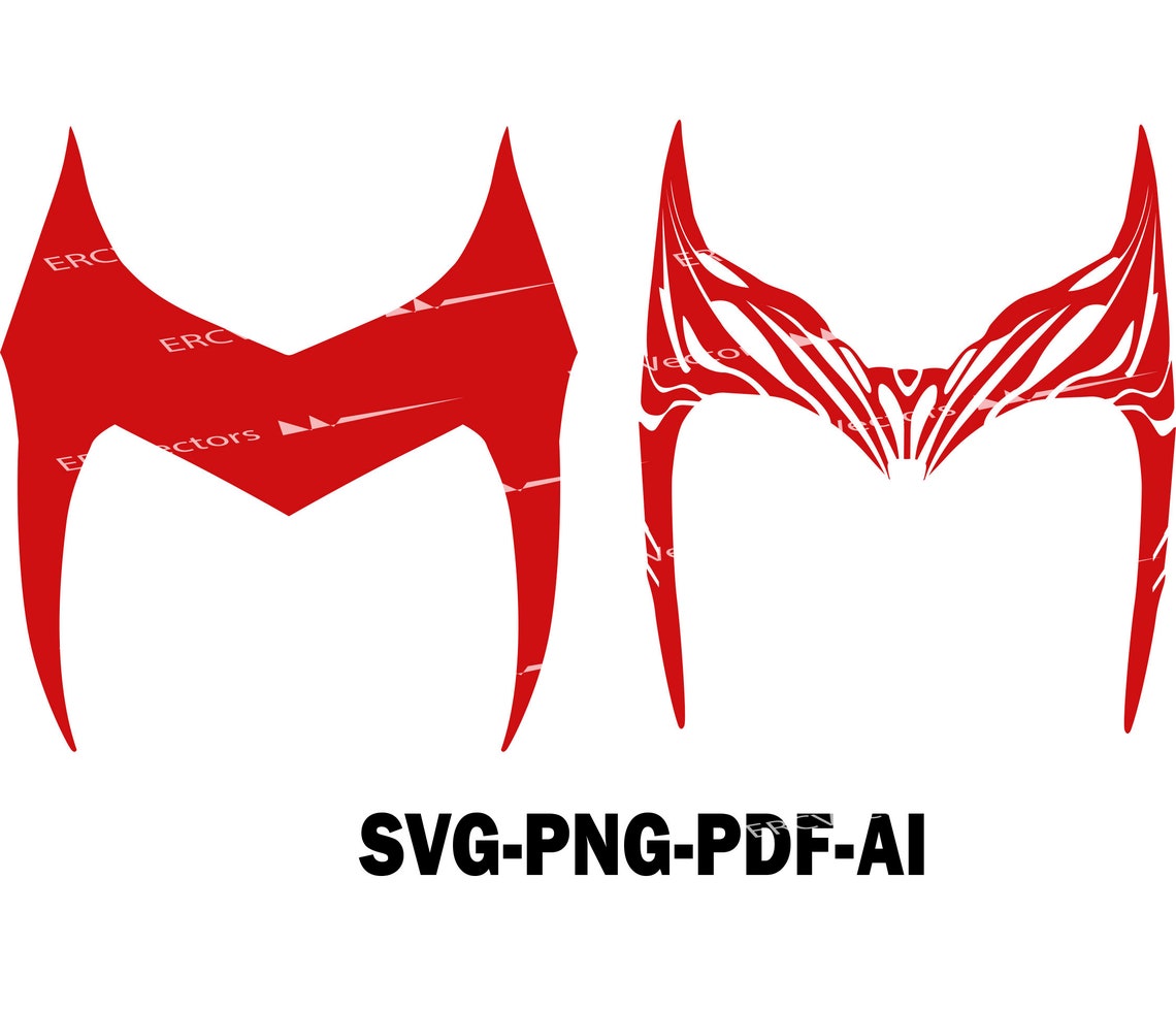 Vector Scarlet Witch SVG Crown Tiara Vector Wanda Png Pdf Ai | Etsy