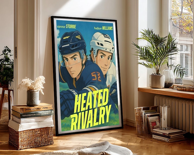 Heated Rivalry Movie Poster, Anime Style, Custom Framed - Etsy UK