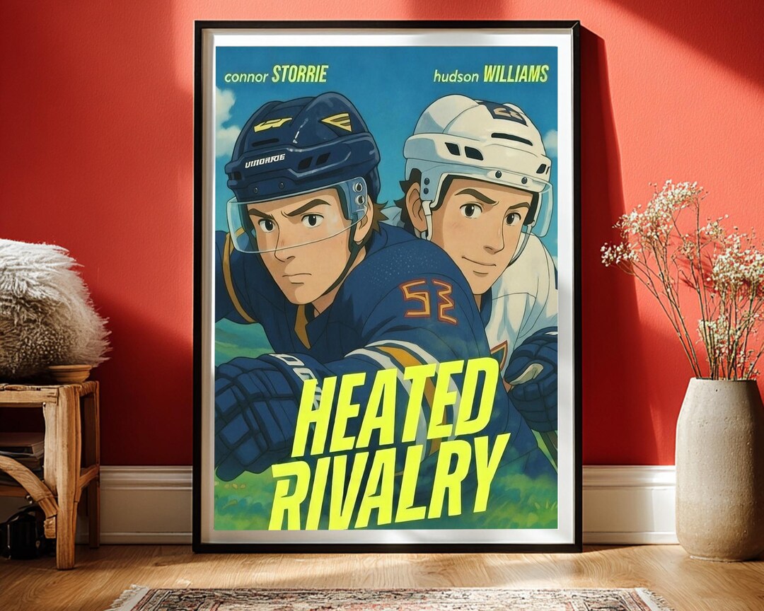 Heated Rivalry Movie Poster, Anime Style, Custom Framed - Etsy UK