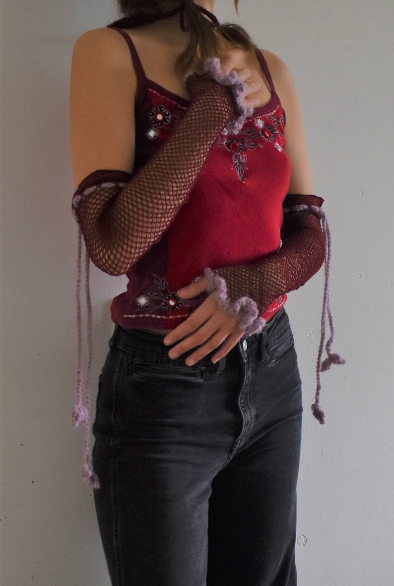 Fairy Fantasy Pixie Cosplay Crochet Gloves Arm - Etsy
