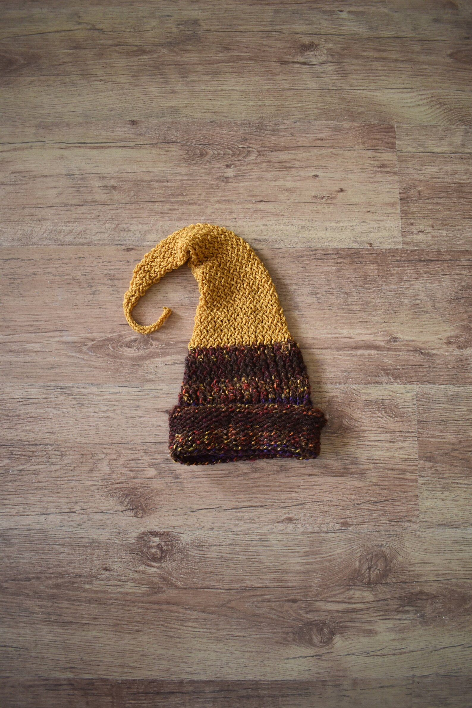 Handmade Knitted Long Pointy Hat KID SIZE Slouchy Hat Fairy Pixie ...