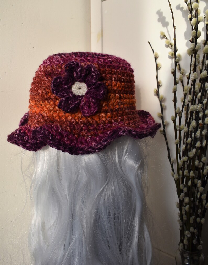 Sun Bucket Hat Handmade Crochet Summer Spring Pastel Y2K 90's One Size ...