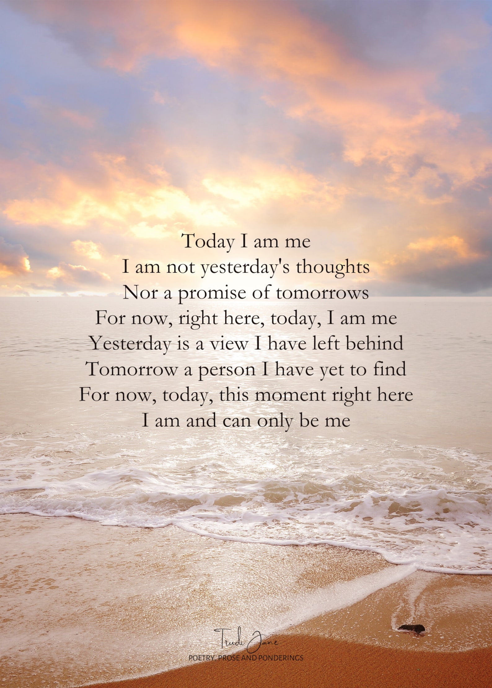 Be, 5x7 Poetry Print, Frame Poetry, Trudi Jane Poetry, Quotes, Poems ...