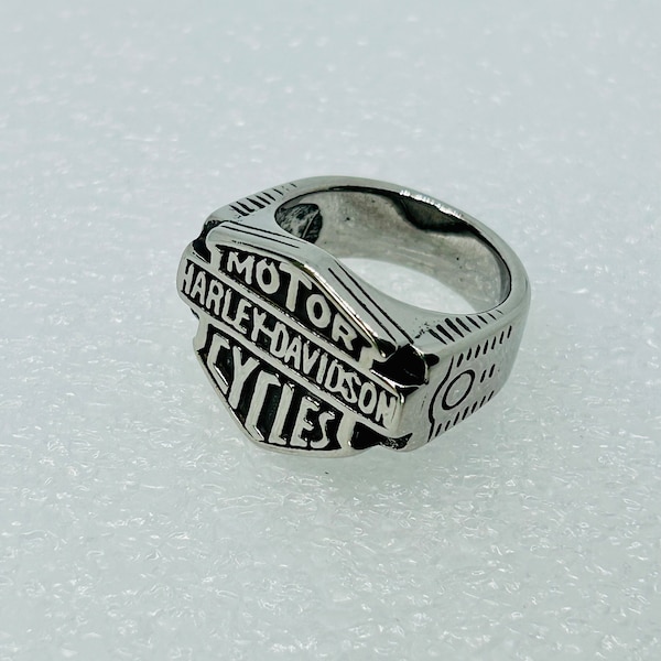 Harley Davidson Ring Stainless Steel - Etsy