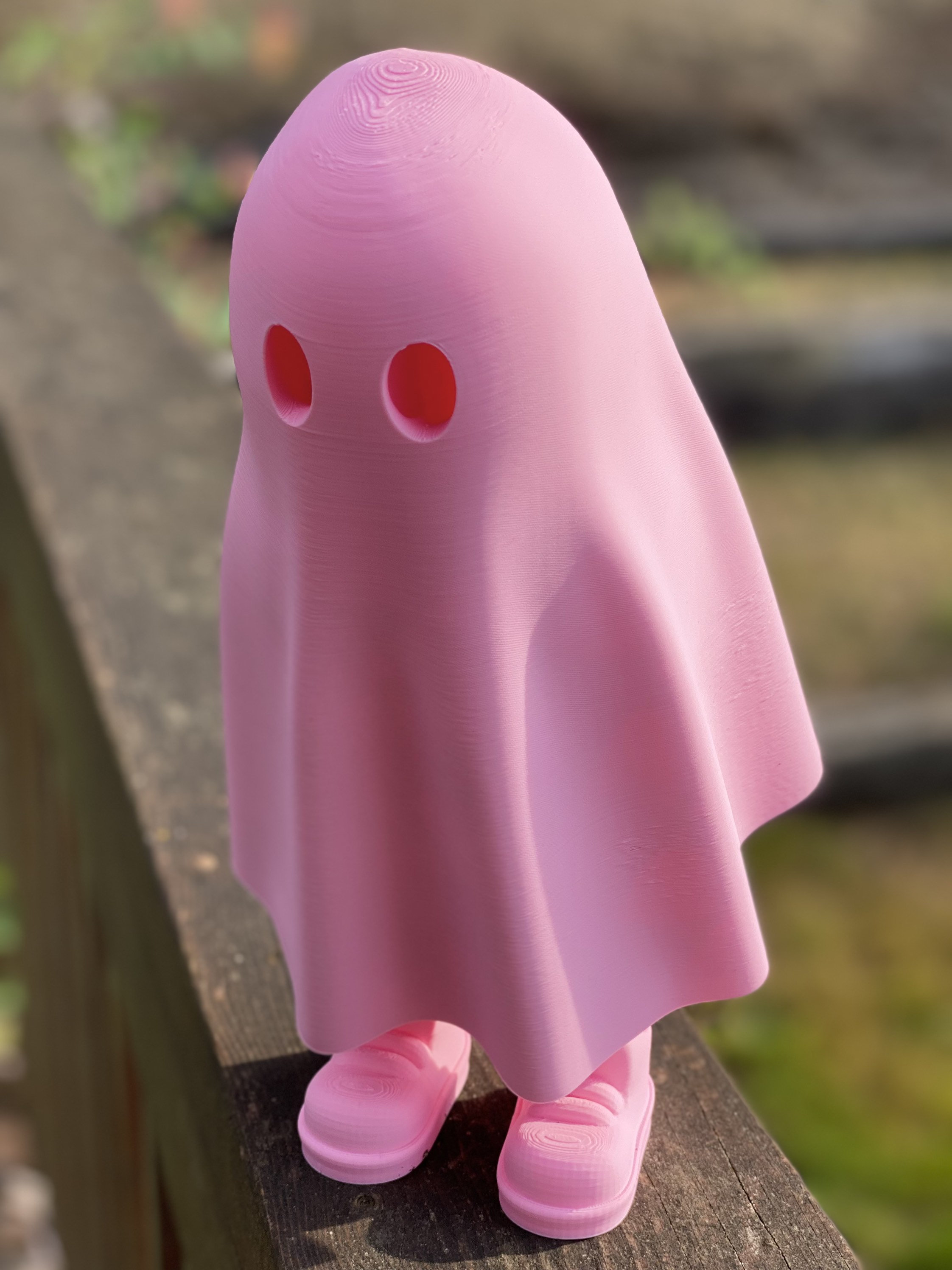 Large Ghost With Hidden Feet 3D Printed as Seen on Tiktok / Rainbow ...