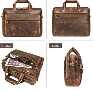 Full Grain Leather Bag, Leather Satchel, Professional Leather Messenger ...
