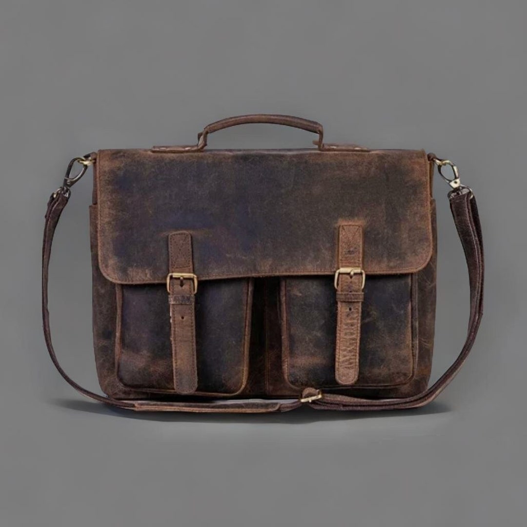 Gift for Someone Else I Buffalo Leather Messenger Bag for Men ...