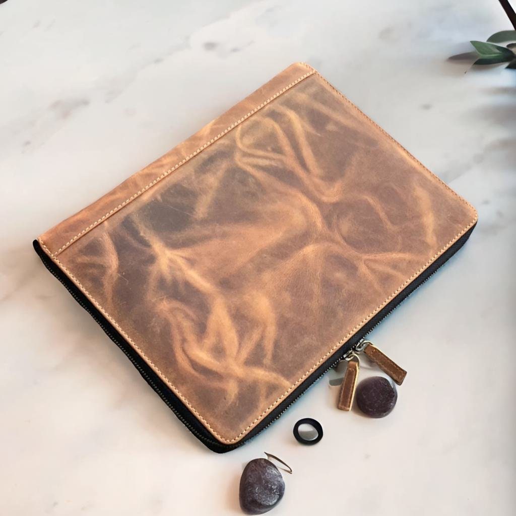 Vintage Leather Portfolio Personalized Leather Portfolio Personalized ...