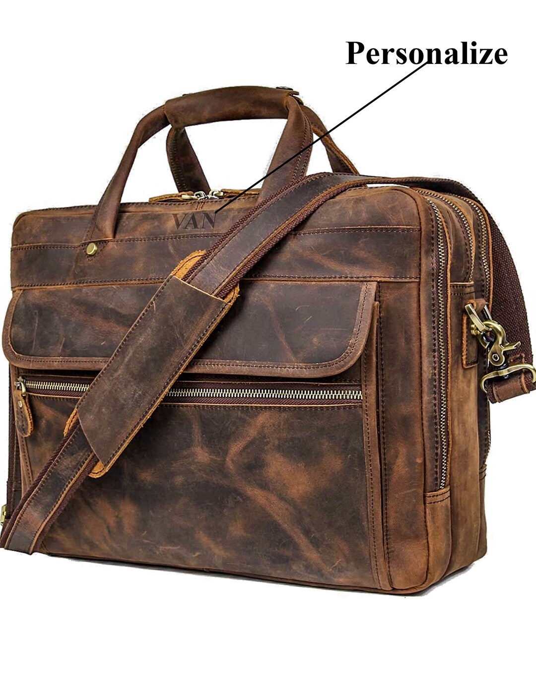 Full Grain Leather Bag, Leather Satchel, Professional Leather Messenger ...