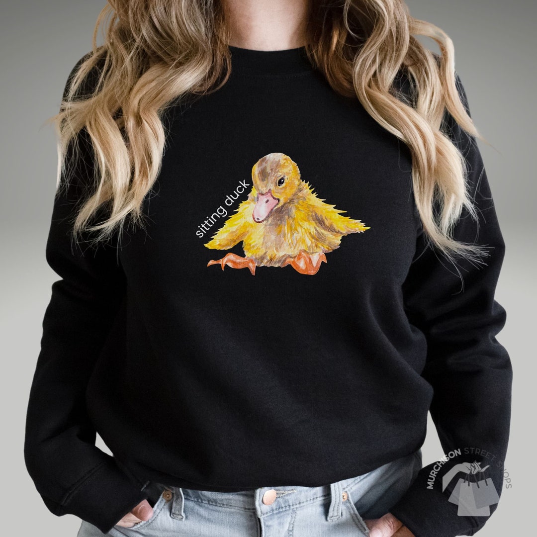 Sitting Duck Sweatshirt Cottagecore Duck Shirt Country Girl Gifts Crew ...