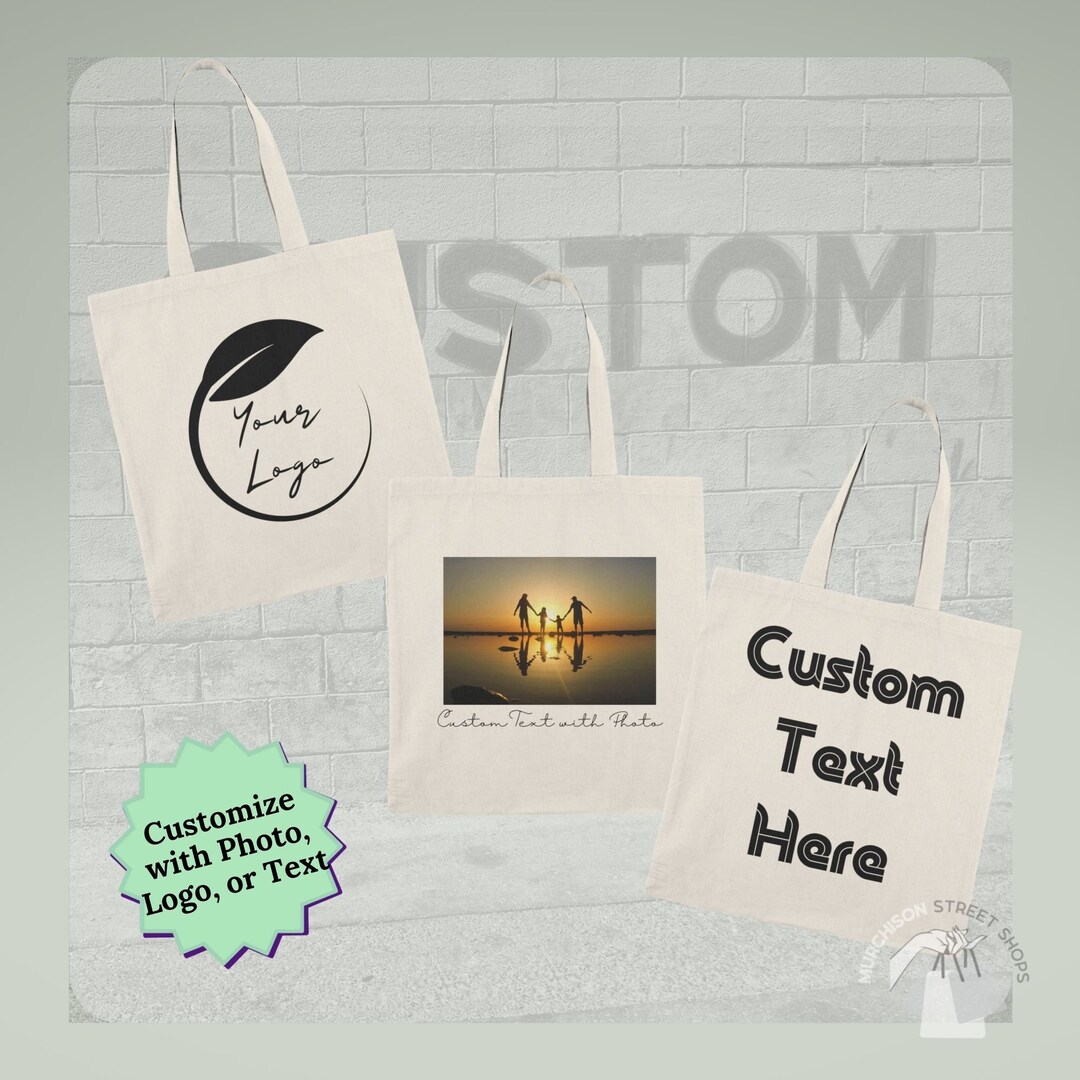 Advertising Tote Bag Custom Logo Tote Bag Small Business Merch ...