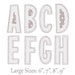 Applique Font for Machine Embroidery Alphabet 2, 3, 4, 5 Sizes BX ...