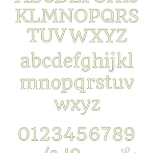 Raggy Applique Font for Machine Embroidery Free Edge Alphabet 4 Sizes ...