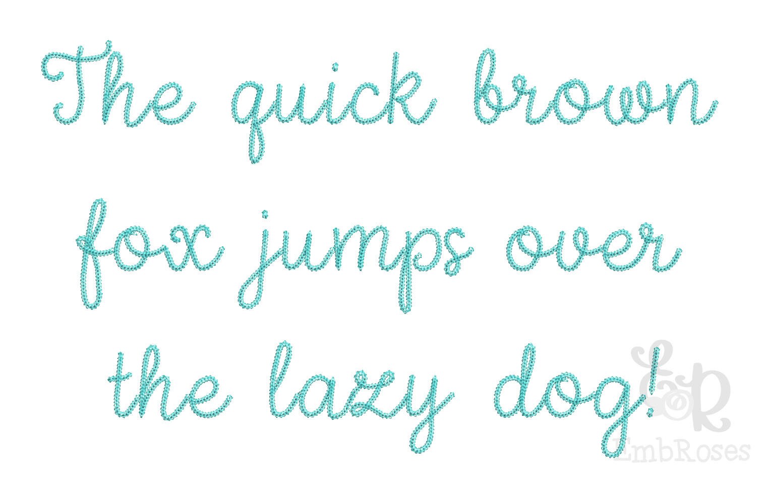 ESA Font Light Chain Script Font #4 for Machine Embroidery Alphabet ...