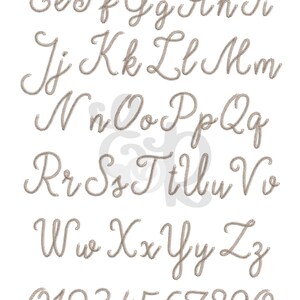 ESA Font Script Embroidery Font for Hatch, Wilcom, Janome V.5 Only ...