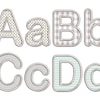 Satin Applique Font Machine Embroidery Alphabet 4 Sizes: 2, 3, 4, 5 BX ...