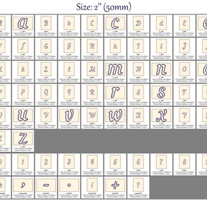 Raggy Applique Font for Machine Embroidery Free Edge Alphabet 4 Sizes ...