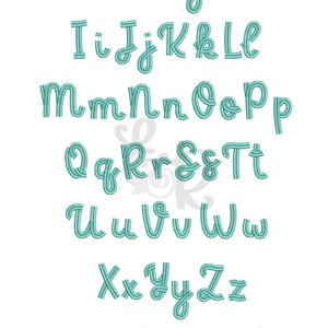 Fringe Script Font for Machine Embroidery Font 4 Sizes: 2", 2.5", 3", 3 ...