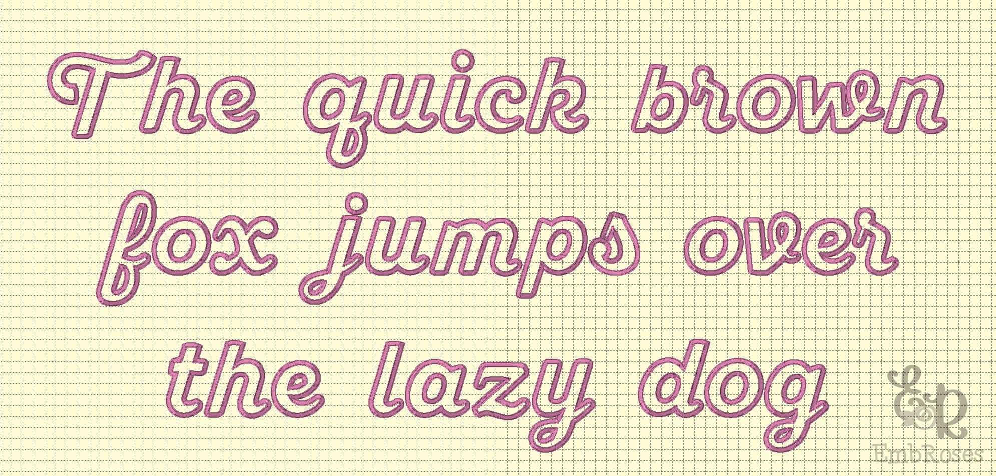 Satin Applique Font Machine Embroidery Alphabet 4 Sizes: - Etsy