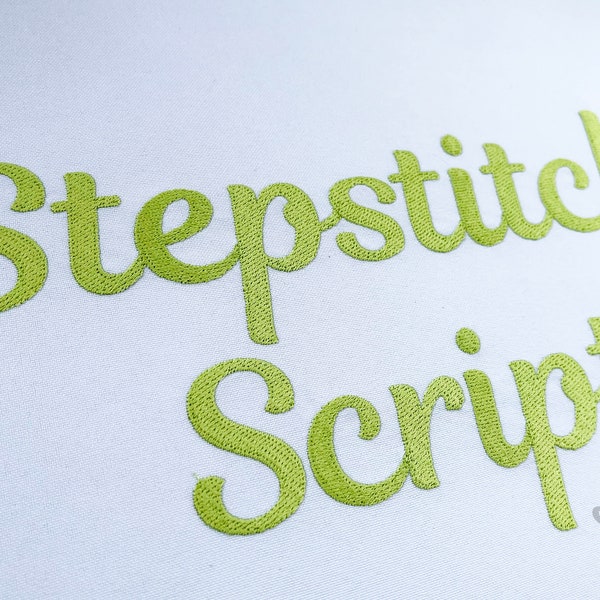 Thick Embroidery Font - Etsy