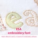 Applique Font for Machine Embroidery Alphabet 2, 3, 4, 5 Sizes BX ...