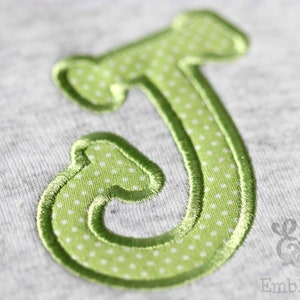 Satin Applique Font Machine Embroidery Alphabet 4 Sizes: 2", 3", 4", 5 ...