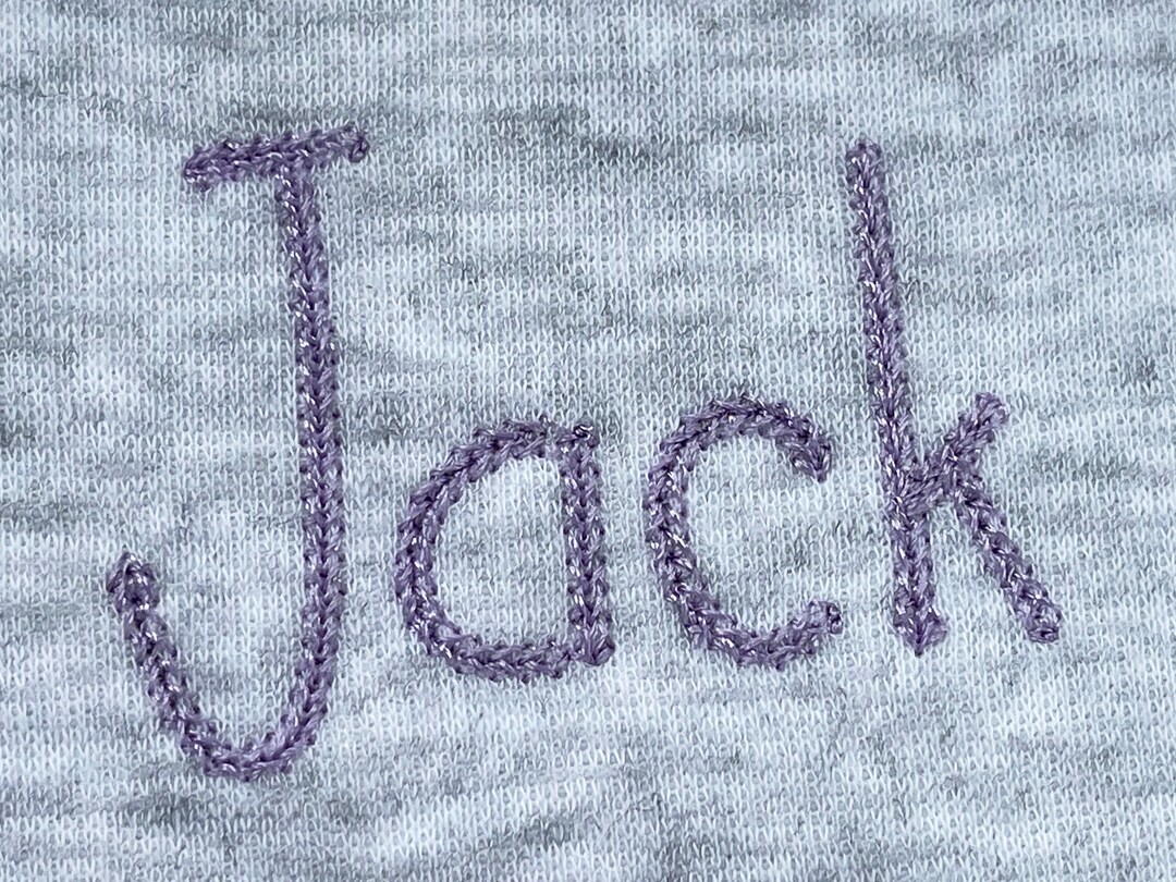 Chain Stitch Font for Machine Embroidery Font Alphabet 5 Mini Sizes: 0. ...