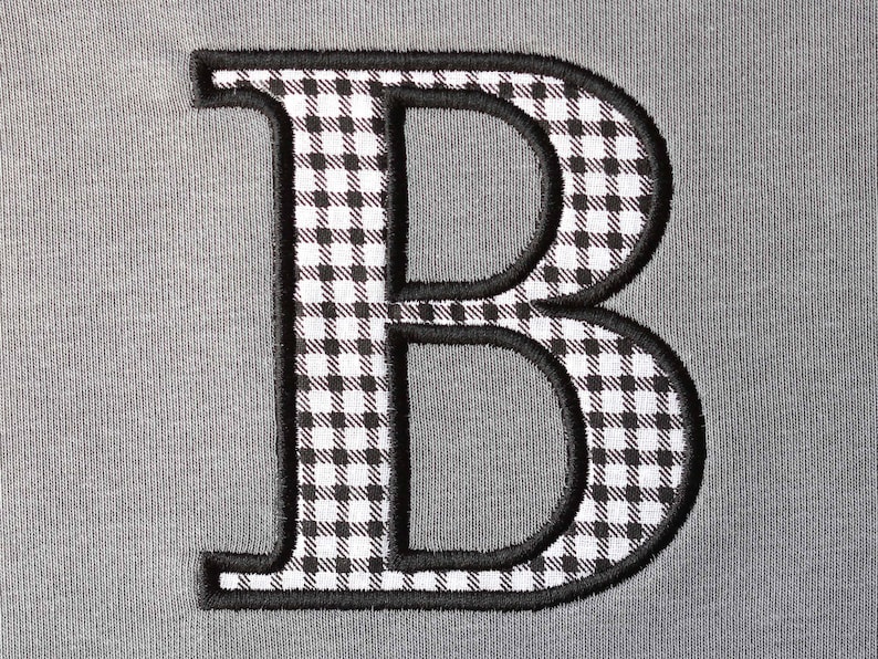 Satin Applique Font Machine Embroidery Alphabet 5 Large Sizes: - Etsy