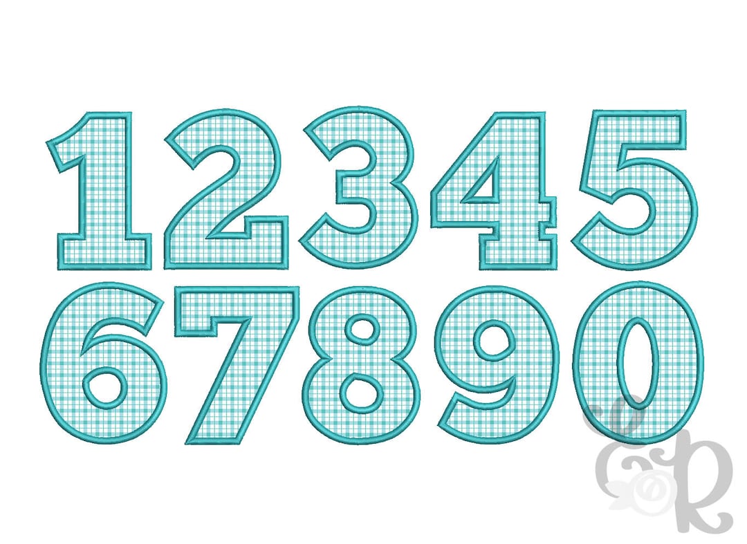 Birthday Applique Numbers Set Machine Embroidery Designs 1006 - Etsy