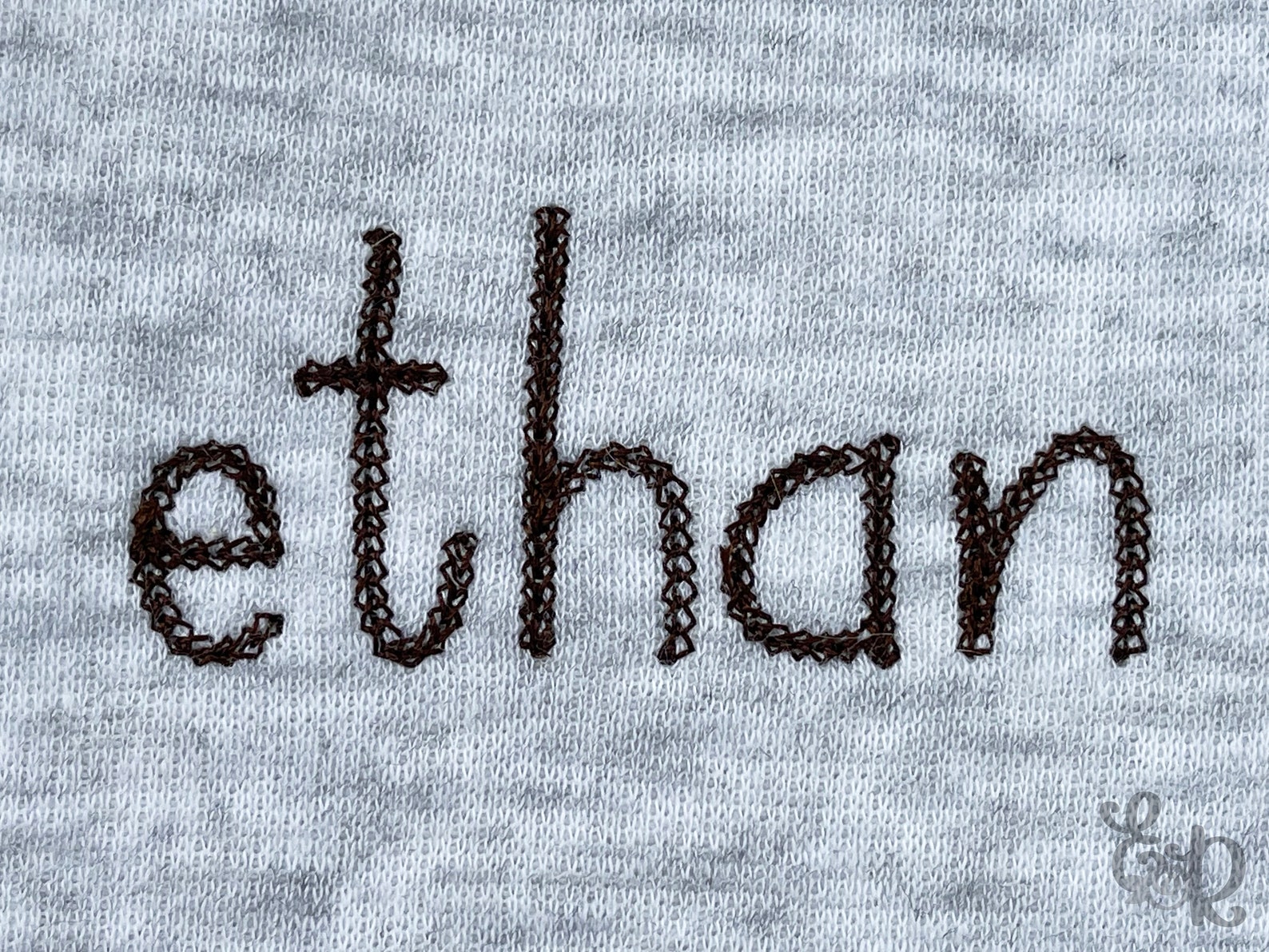 Chain Stitch Font for Machine Embroidery Font Alphabet 5 Mini Sizes: 0. ...