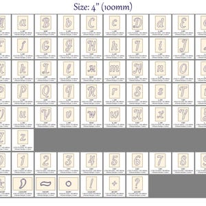 Raggy Applique Font for Machine Embroidery Free Edge Alphabet 4 Sizes ...