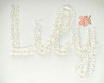 Fringe Font Embroidery - Etsy