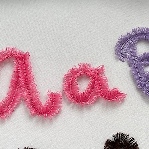 Fringe Script Font for Machine Embroidery Font 4 Sizes: 2", 2.5", 3", 3 ...