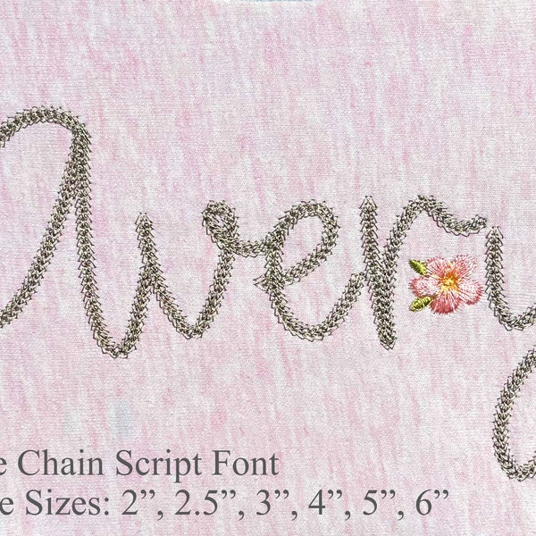 Large Embroidery Font - Etsy