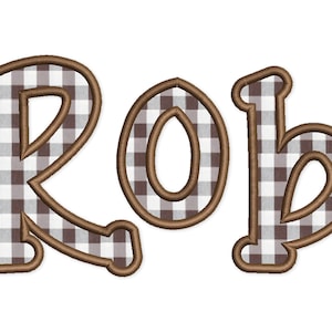 Satin Applique Font Machine Embroidery Alphabet 4 Sizes: 2, 3, 4, 5 BX ...