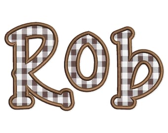 Satin Machine Embroidery Font Frame Alphabet 4 Sizes: - Etsy