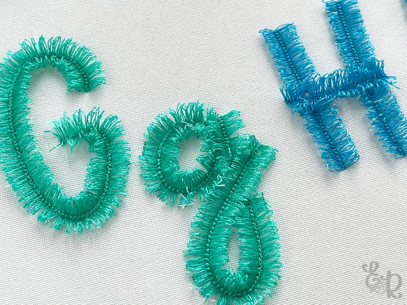 Fringe Script Font for Machine Embroidery Font 4 Sizes: - Etsy