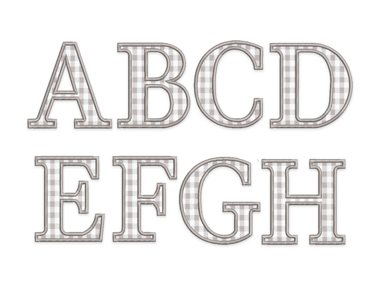Satin Applique Font Machine Embroidery Alphabet 5 Large Sizes: - Etsy