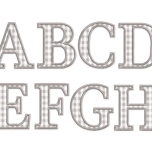 Large Embroidery Font - Etsy