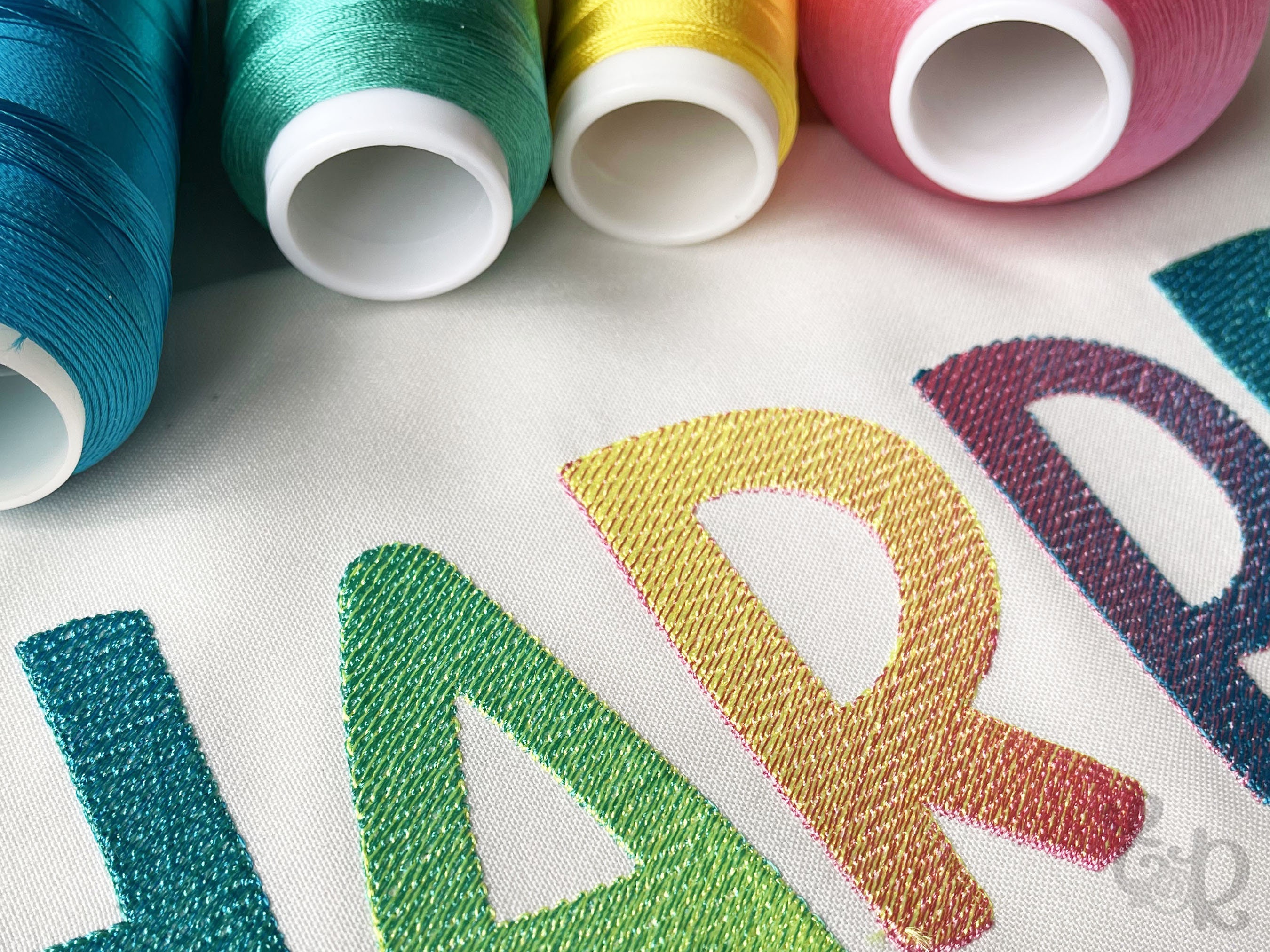 Gradient Font for Machine Embroidery ORDINARY THREADS Required - Etsy ...