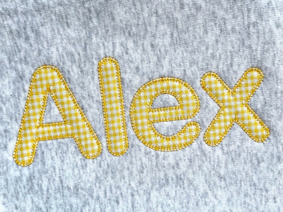 Blanket Applique Font Machine Embroidery Alphabet 4 Sizes BX - Etsy