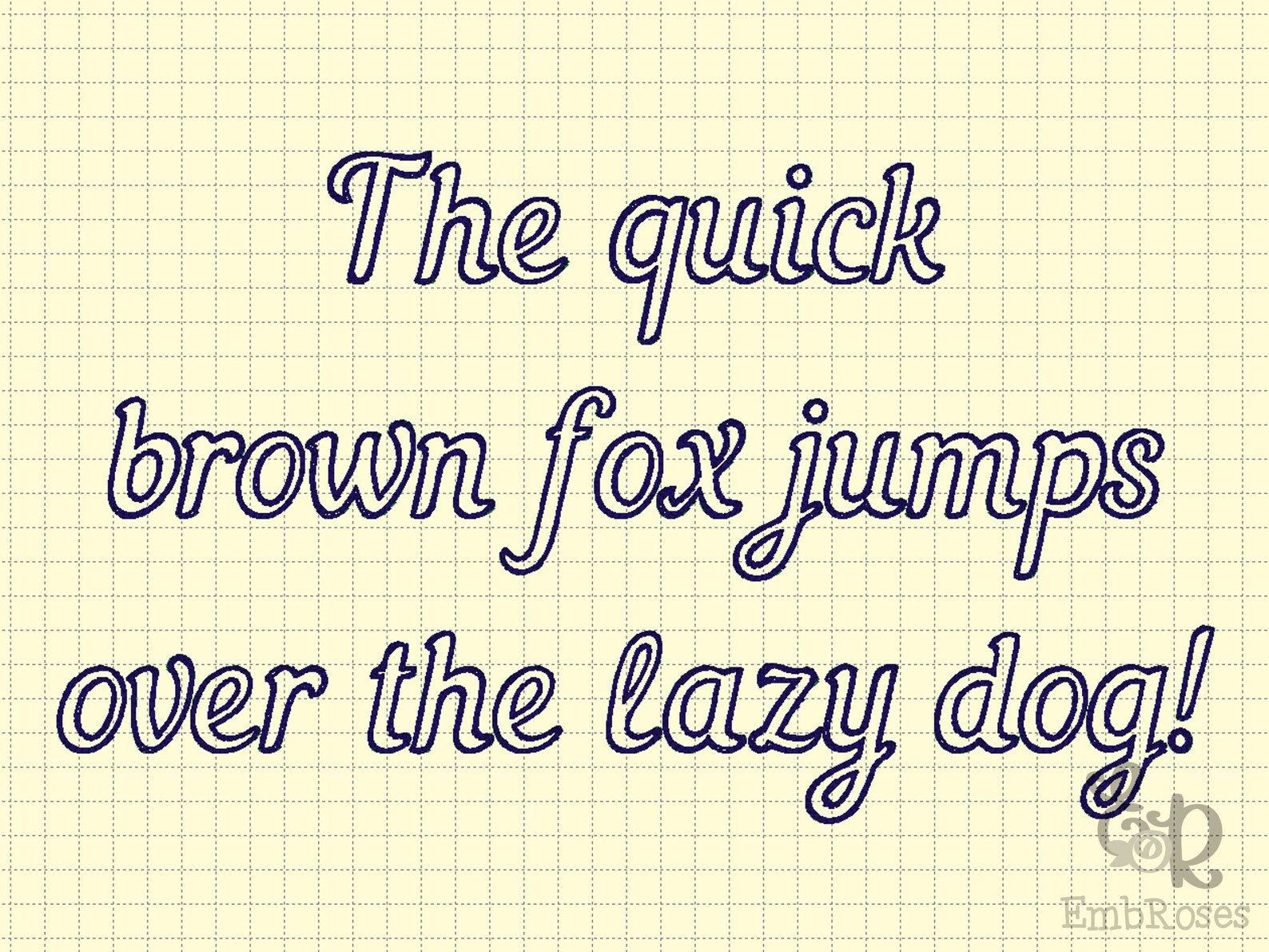 Raggy Applique Font for Machine Embroidery Free Edge Alphabet 4 Sizes ...