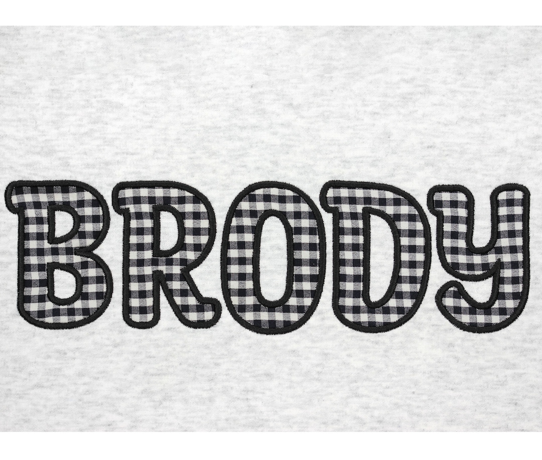 Applique Embroidery Font Machine Embroidery Alphabet Wide Satin 6 Sizes ...