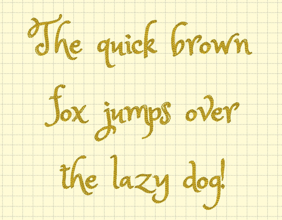 Script Embroidery Font for Machine Embroidery Alphabet 4 - Etsy