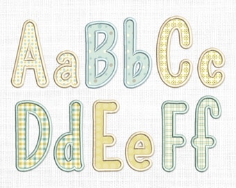 Applique Font for Machine Embroidery Alphabet 2 - Etsy
